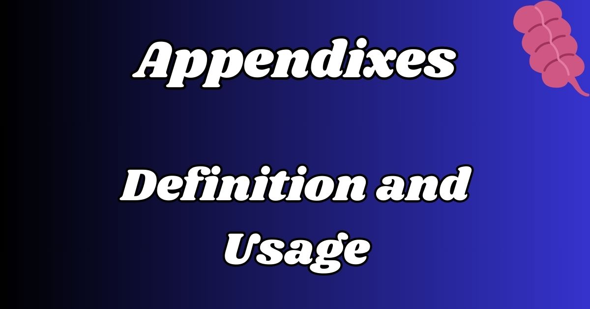 Appendices or Appendixes: What’s the Difference?