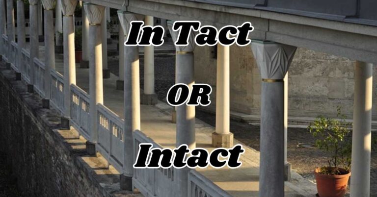 In Tact or Intact: Which Spelling is Correct?