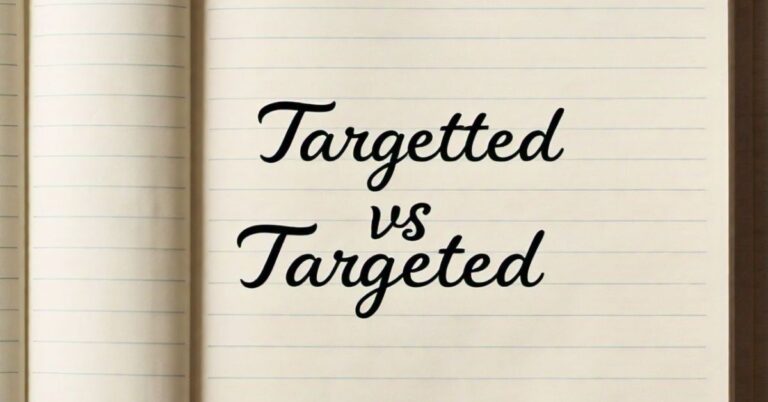Targetted vs Targeted: What’s the Difference?