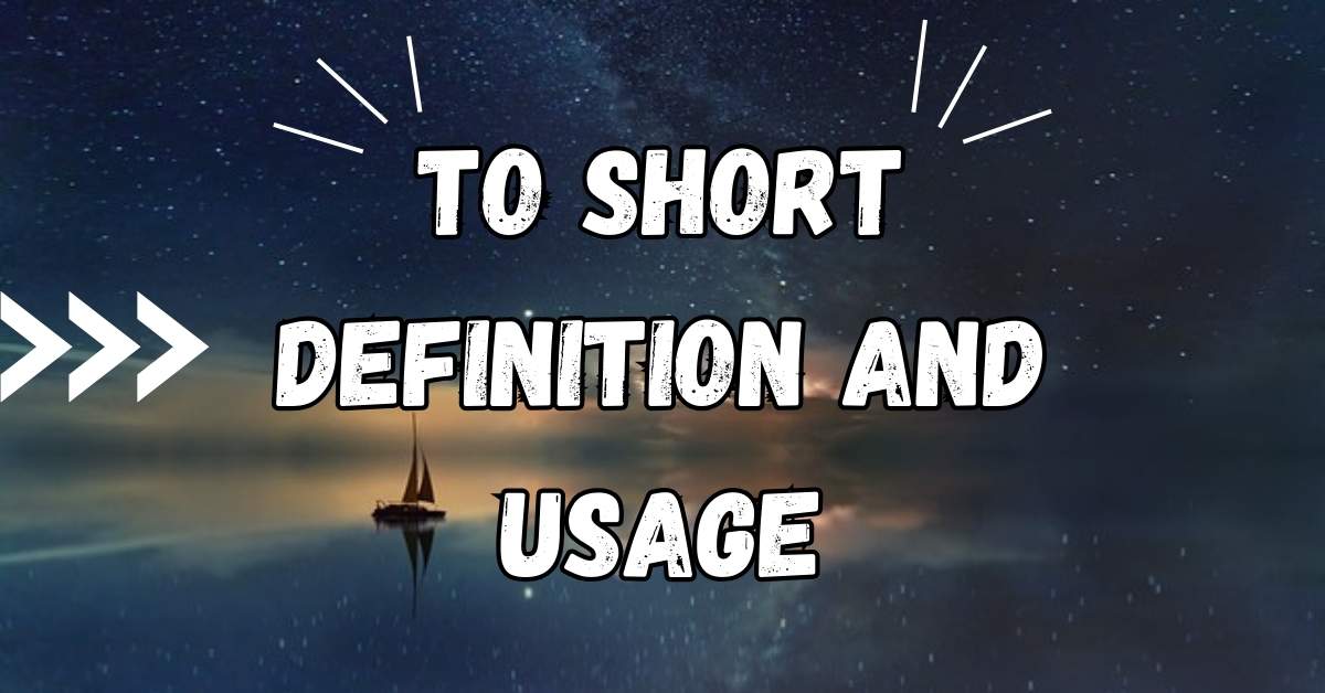 To Short or Too Short: What’s the Difference?