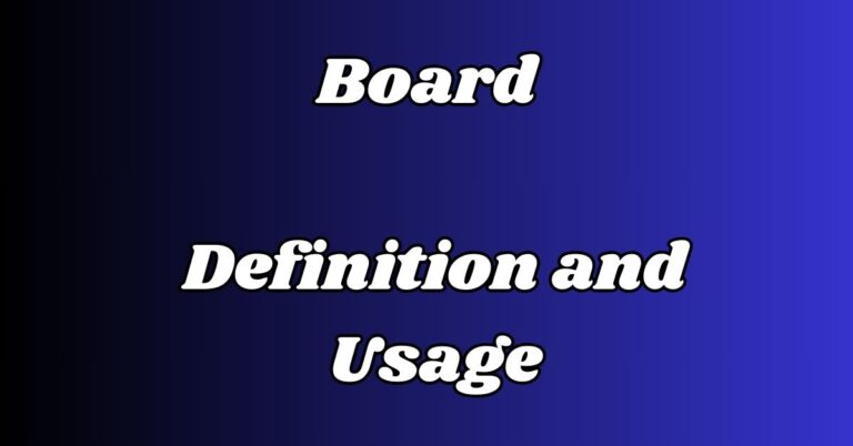 Board or Baord: What’s the Difference
